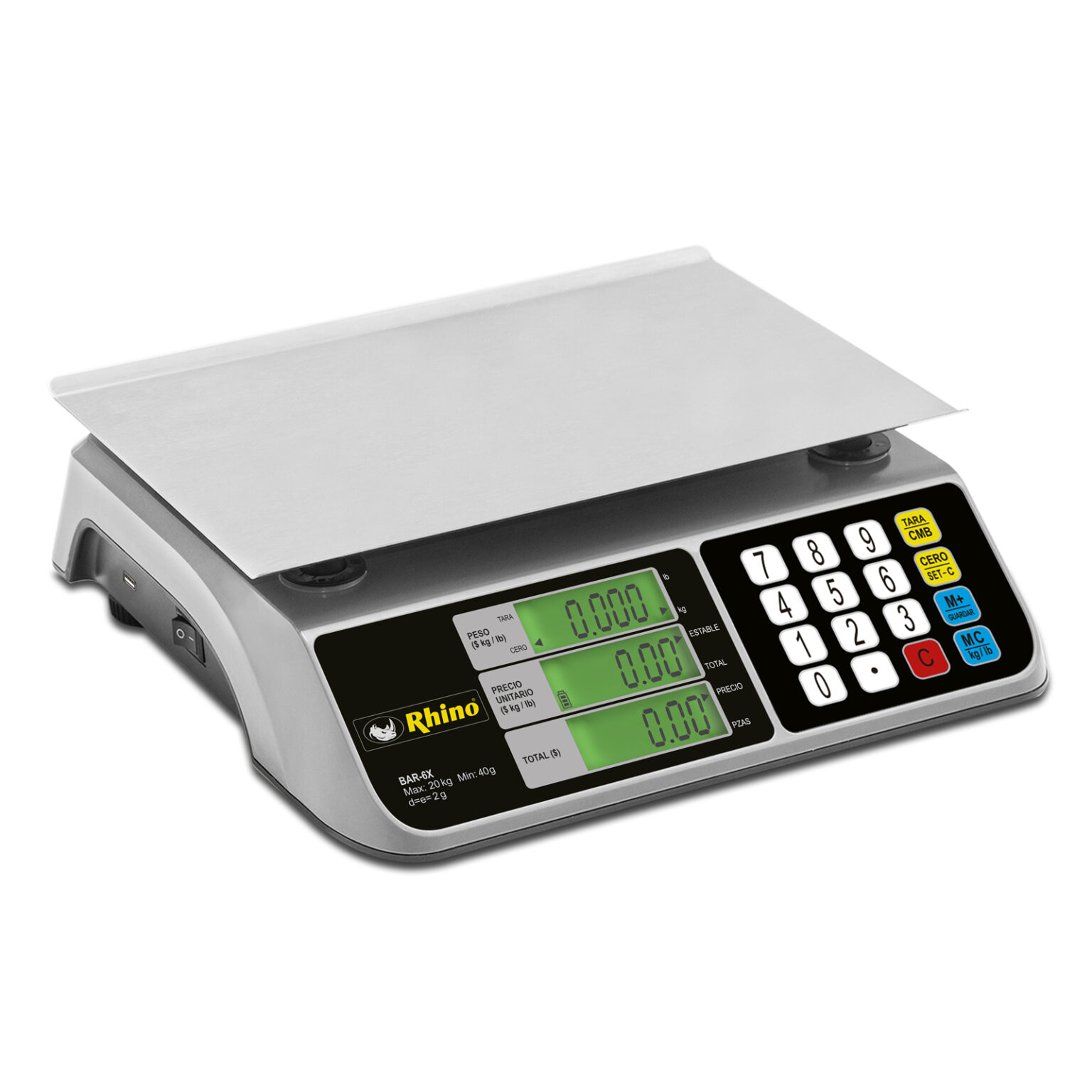 Báscula Rhino BAR-8RS - Básculas Rhino México